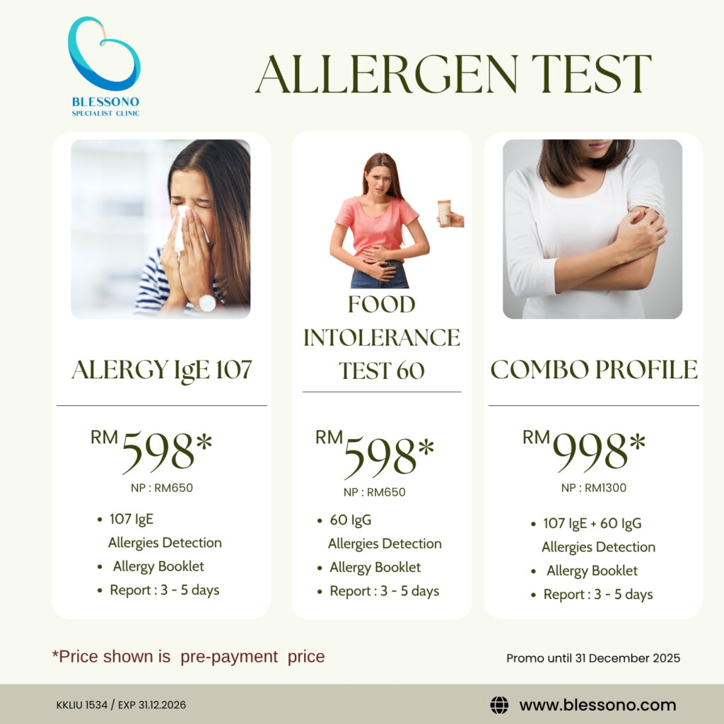Allergy Test Malaysia | 107 IgE Allergy & Food Intolerance Test with ...